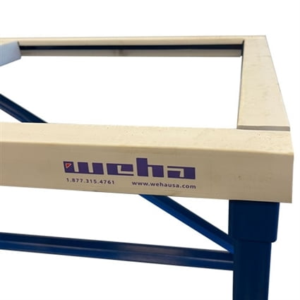 Weha 27" Work Table w/ White Rubber Top