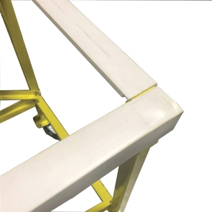 Weha 28"x84"x40" Work Table w/ White Rubber Top