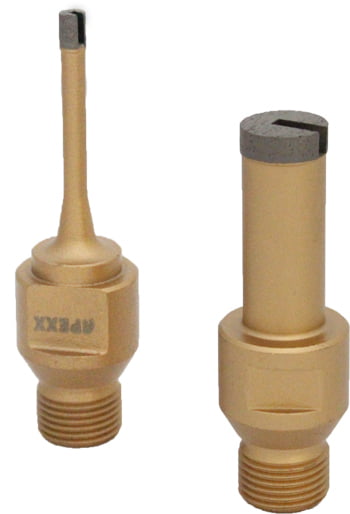 Apexx CNC Non Core Bit - 1/4" (Half Gas)