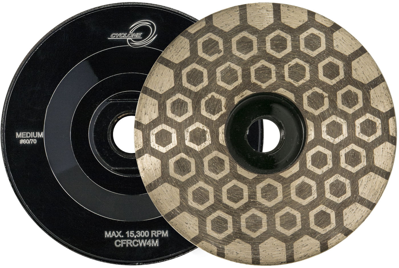 Cyclone Hex Flat Resin Cup Wheel - Medium