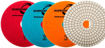 Hurricane ES White 3 Step Wet Polishing Pad - Step 3