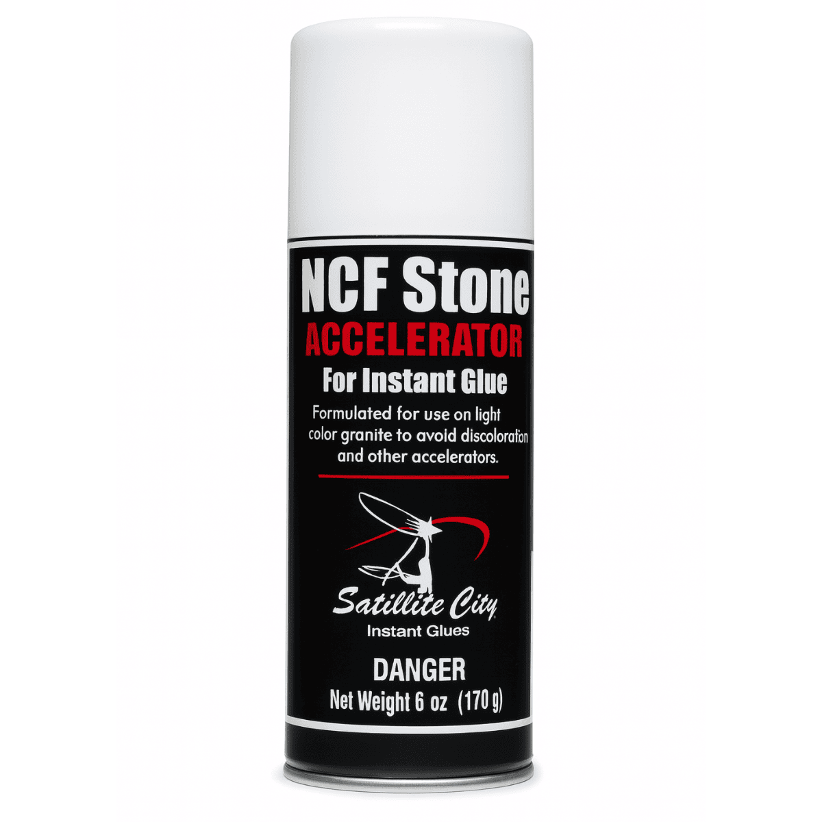 NCF Stone Accelerator – 6 oz Aerosol Spray, Black, for Granite & Marble