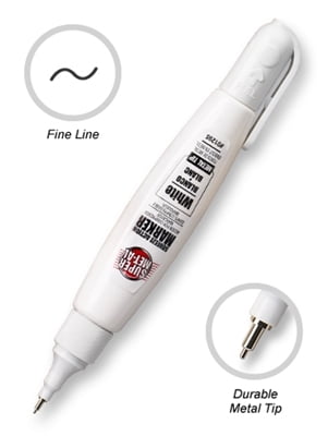 Metal Tip Marker - White