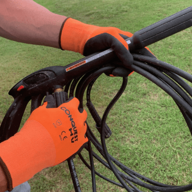 Cordova Conquest High Vision Orange Gloves, 12 pairs, Medium