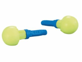 3M Push-In Ear Plugs The Yellow Plug, Corded, Box of 100-pr