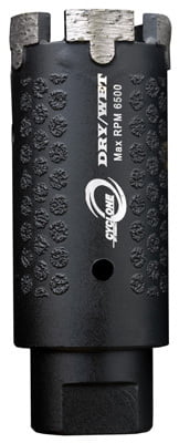 Cyclone Dry/Wet Core Bit w/ Side Protection - 1-3/8"