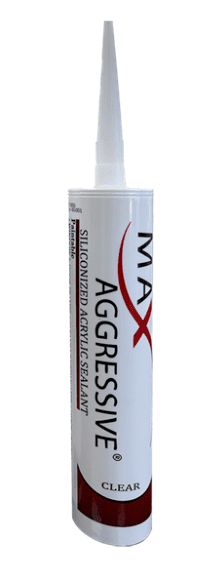 Max Aggressive Caulk Paintable Latex Siliconized - Clear