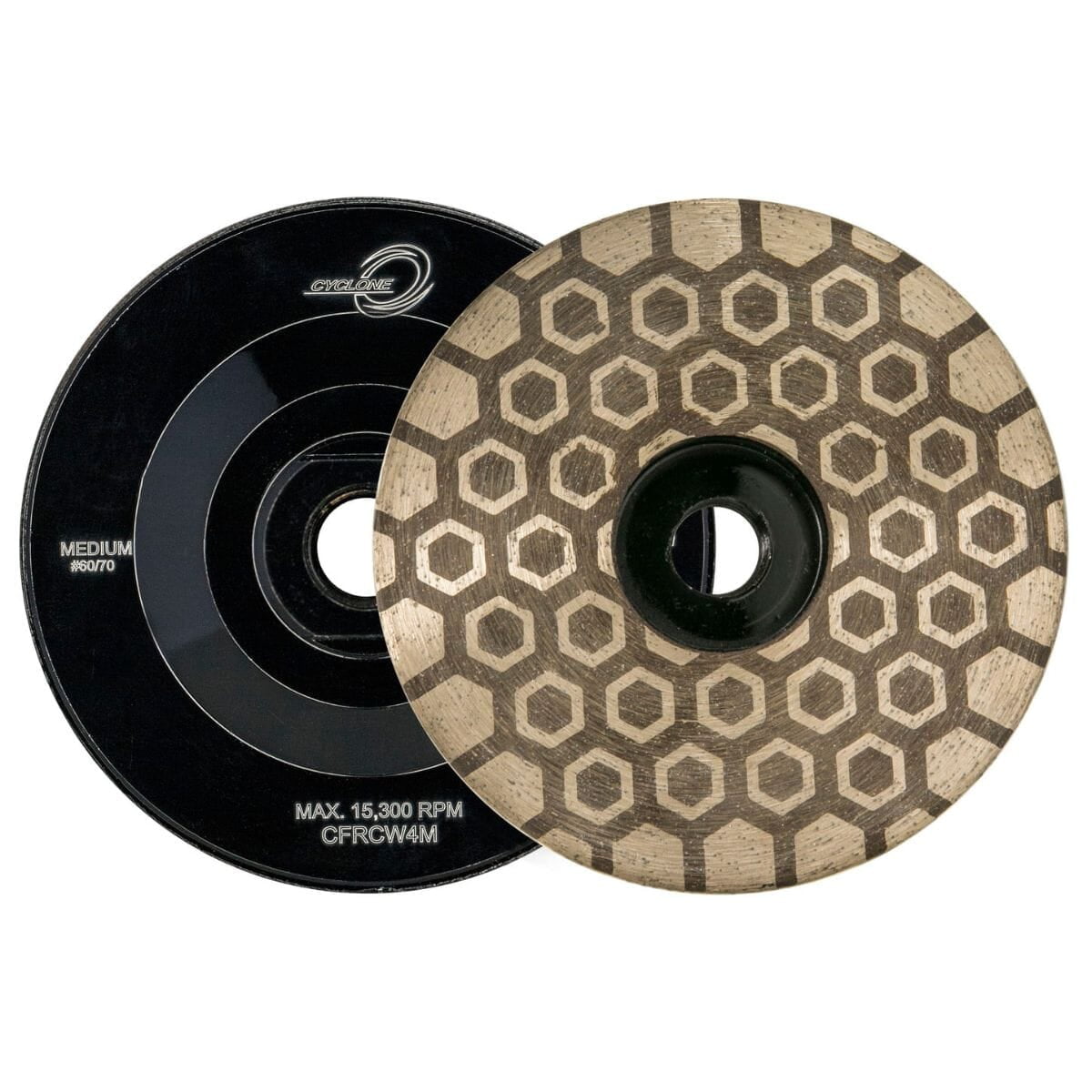 Cyclone Hex Flat Resin Cup Wheel - Medium